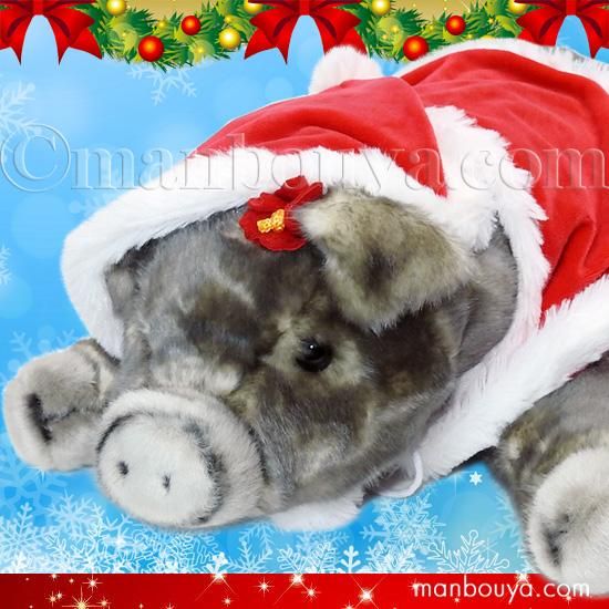 クリスマス アグー 豚 ぬいぐるみ ぶた 沖縄 お土産 キュート クリスマス アグー 豚 ぬいぐるみ ぶた 沖縄 お土産 キュート