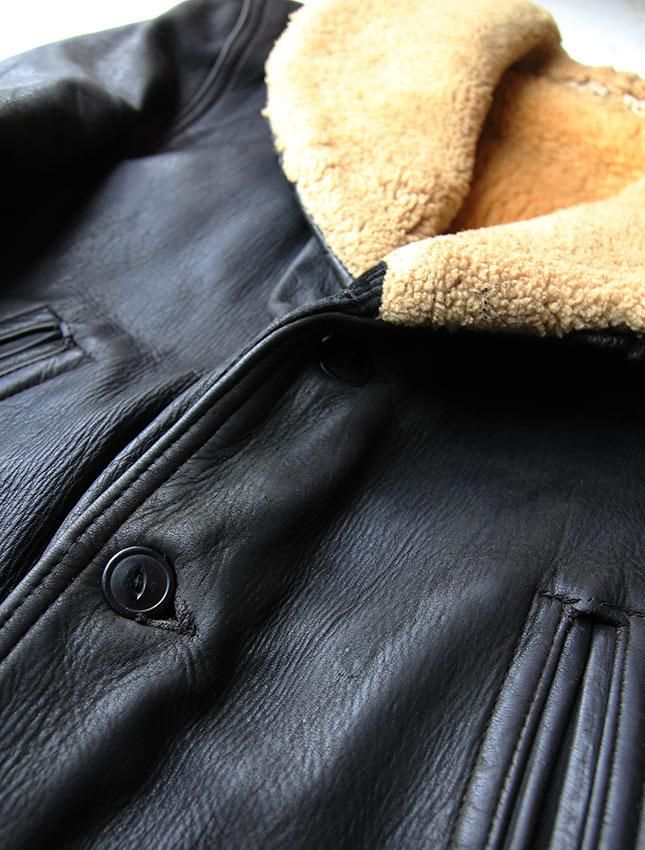 30s HORSE HIDE LEATHER CAR COAT - MATIN, VINTAGE OUTFITTERS 30s HORSE HIDE LEATHER CAR COAT - MATIN, VINTAGE OUTFITTERS