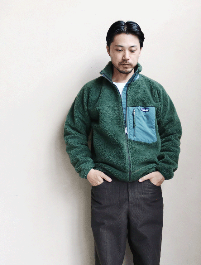 90s Patagonia Retro X | モスグリーン S | USA製 - MATIN 90s Patagonia Retro X | モスグリーン S | USA製 - MATIN