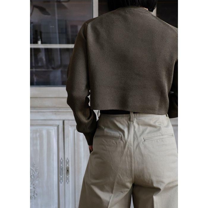 FLAT YARN RIB KNIT SHORT P/O - Licavou shopping FLAT YARN RIB KNIT SHORT P/O - Licavou shopping