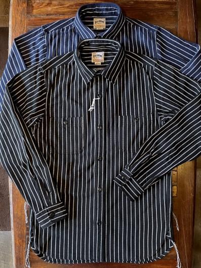 HOUSTON Stripe Viyella Shirts LAGUNA