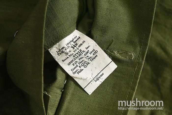 U.S.ARMY M-43 HBT UTILITY JACKET( 34/DEADSTOCK ) - 古着屋 U.S.ARMY M-43 HBT UTILITY JACKET( 34/DEADSTOCK ) - 古着屋