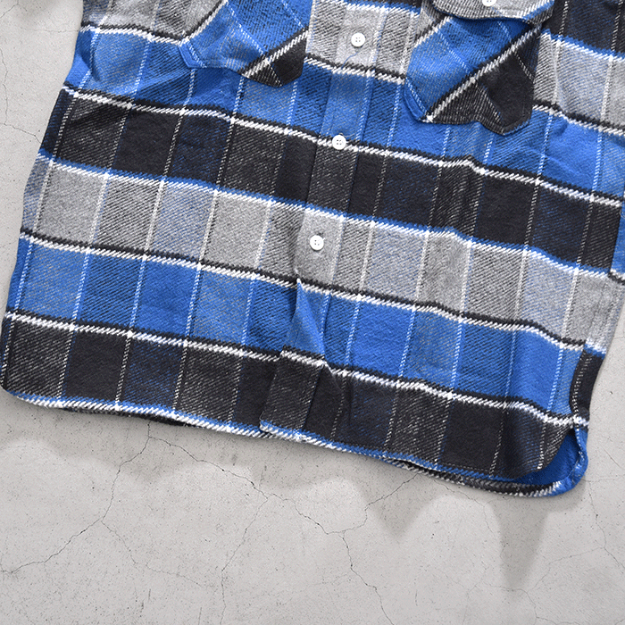 KING KOLE PLAID PRINT FLANNEL SHIRT(16/DEADSTOCK) - 古着屋 KING KOLE PLAID PRINT FLANNEL SHIRT(16/DEADSTOCK) - 古着屋
