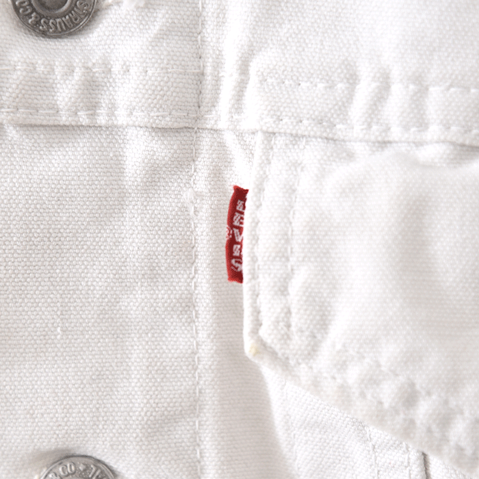 LEVI'S 70519-0951 WHITE DUCK JACKET(42) - 古着屋 LEVI'S 70519-0951 WHITE DUCK JACKET(42) - 古着屋
