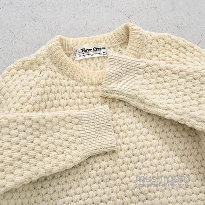 PETER STORM WOOL SWEATER(POPCORN/BIG SIZE) - 古着屋 PETER STORM WOOL SWEATER(POPCORN/BIG SIZE) - 古着屋