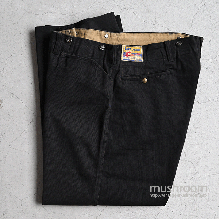 40's Lee 721 フリスコジーンズWORK TROUSERS ブラック 40's Lee 721 フリスコジーンズWORK TROUSERS ブラック