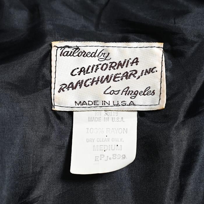 CALIFORNIA RANCHWEAR RAYON WESTERN JACKET(ALMOST DEADSTOCK CALIFORNIA RANCHWEAR RAYON WESTERN JACKET(ALMOST DEADSTOCK