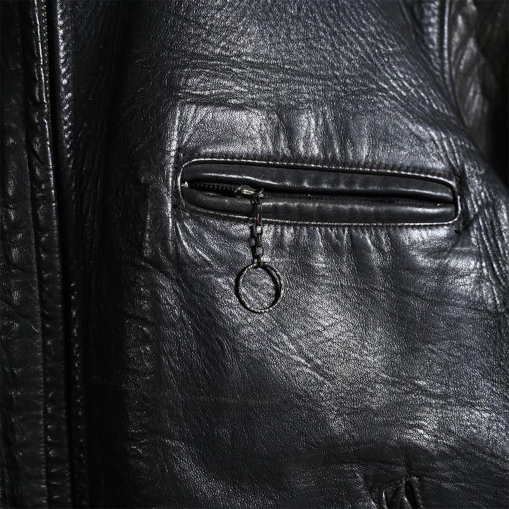 HERCULES HORSEHIDE LEATHER SPORTS JACKET(1930'S/GOOD HERCULES HORSEHIDE LEATHER SPORTS JACKET(1930'S/GOOD