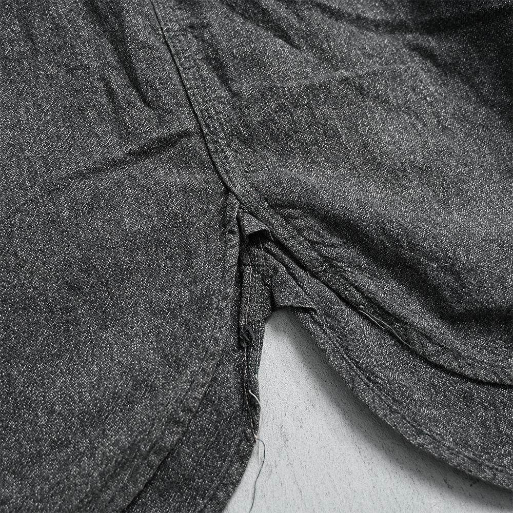 UNCLE SAM BLACK CHAMBRAY WORK SHIRT with UNUSUAL POCKET(SZ UNCLE SAM BLACK CHAMBRAY WORK SHIRT with UNUSUAL POCKET(SZ