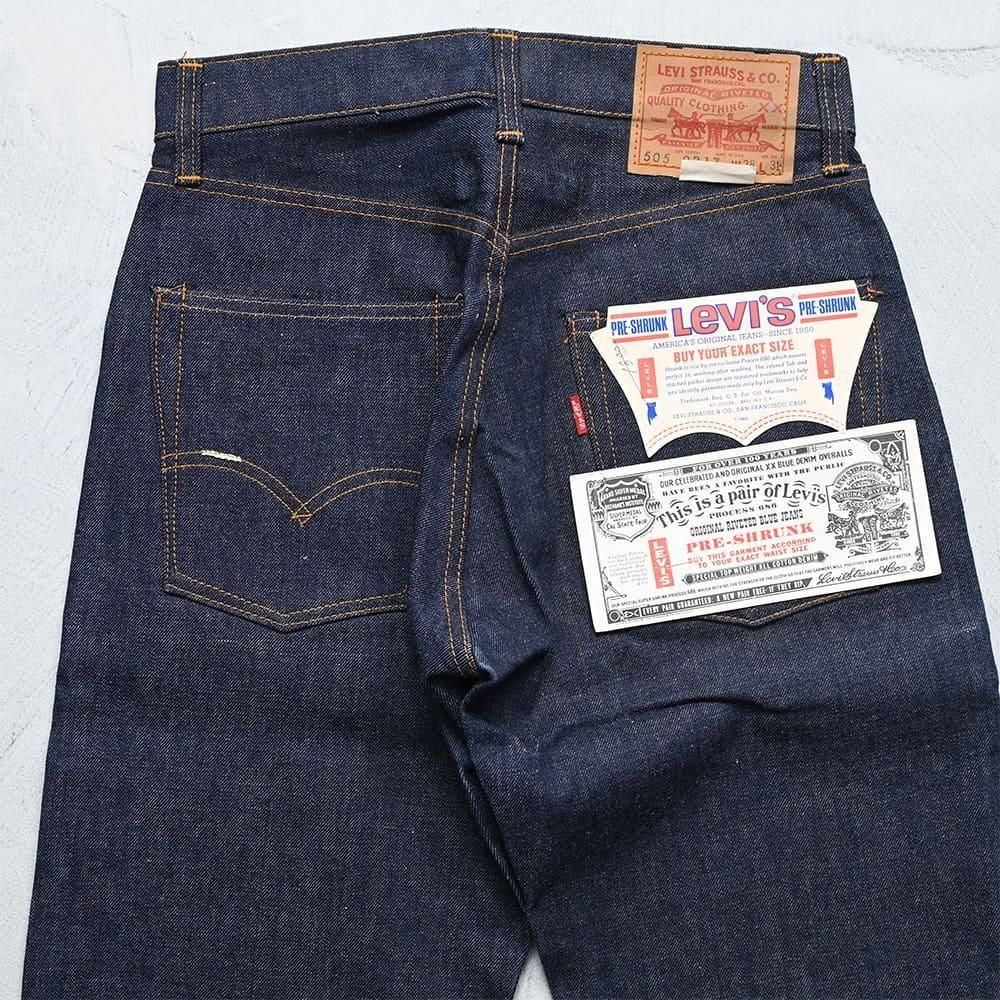 LEVI'S 505-0217 BIGE JEANS with SELVEDGE(1960'S/DEADSTOCK LEVI'S 505-0217 BIGE JEANS with SELVEDGE(1960'S/DEADSTOCK